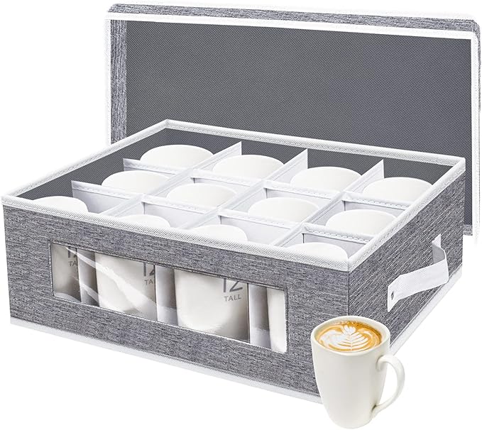 Amazon.com: homyfort Mug Storage Box, China Storage Containers ...