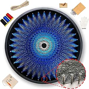 Amazon.com: SimpleVibesXinPuwei Crafts for Adults Women kit Mandala String Art DIY Wall Decor ...