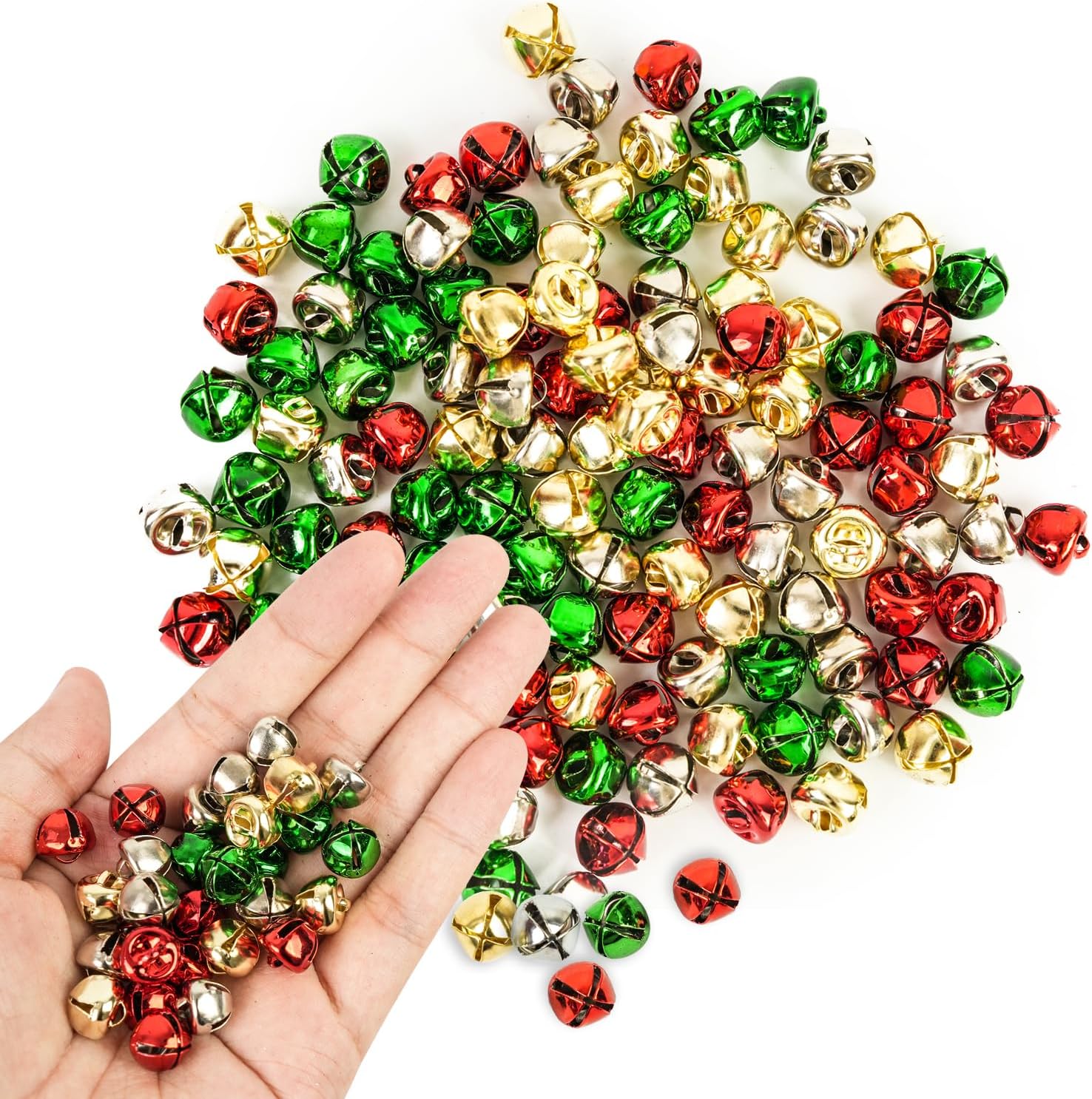 Amazon.com: Country Primitive Craft Mini Jingle Bells, Christmas Bells ...