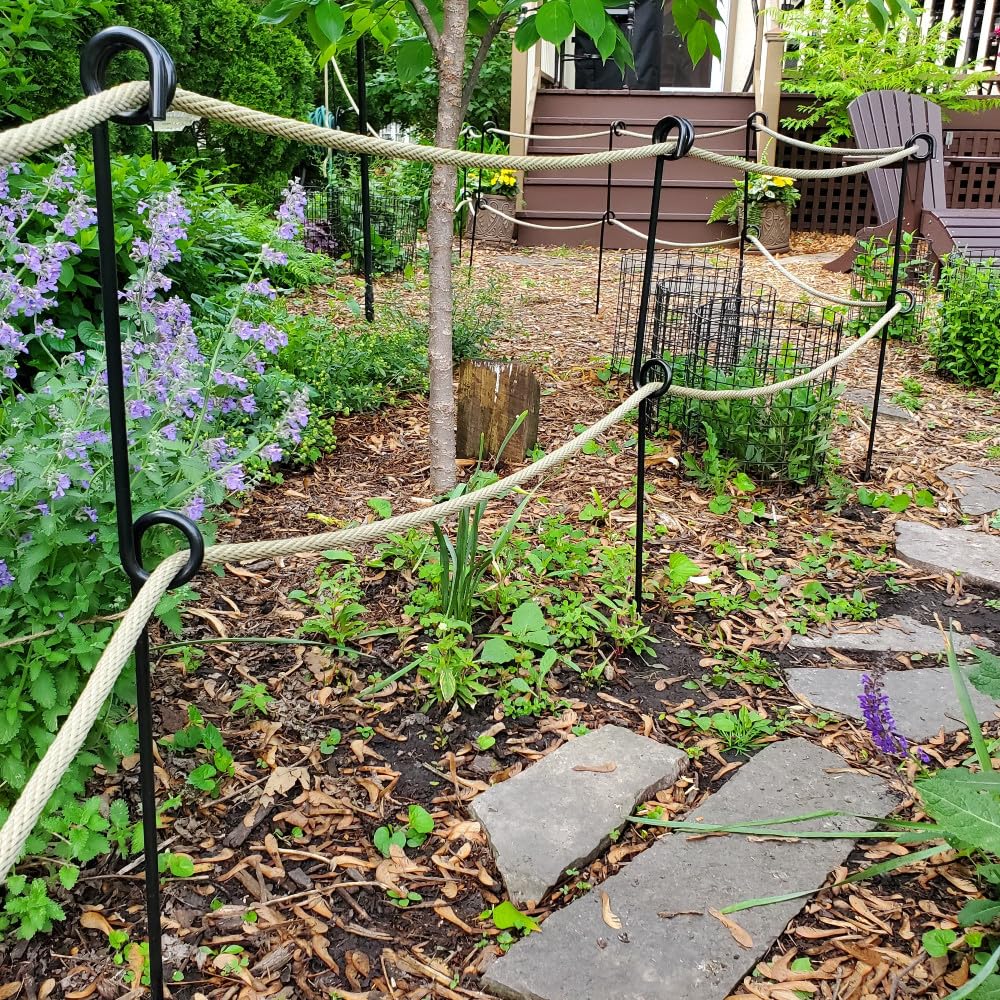 Snapklik.com : 42" Inch, Double Rope Poles/Stakes For Creating A Rope ...