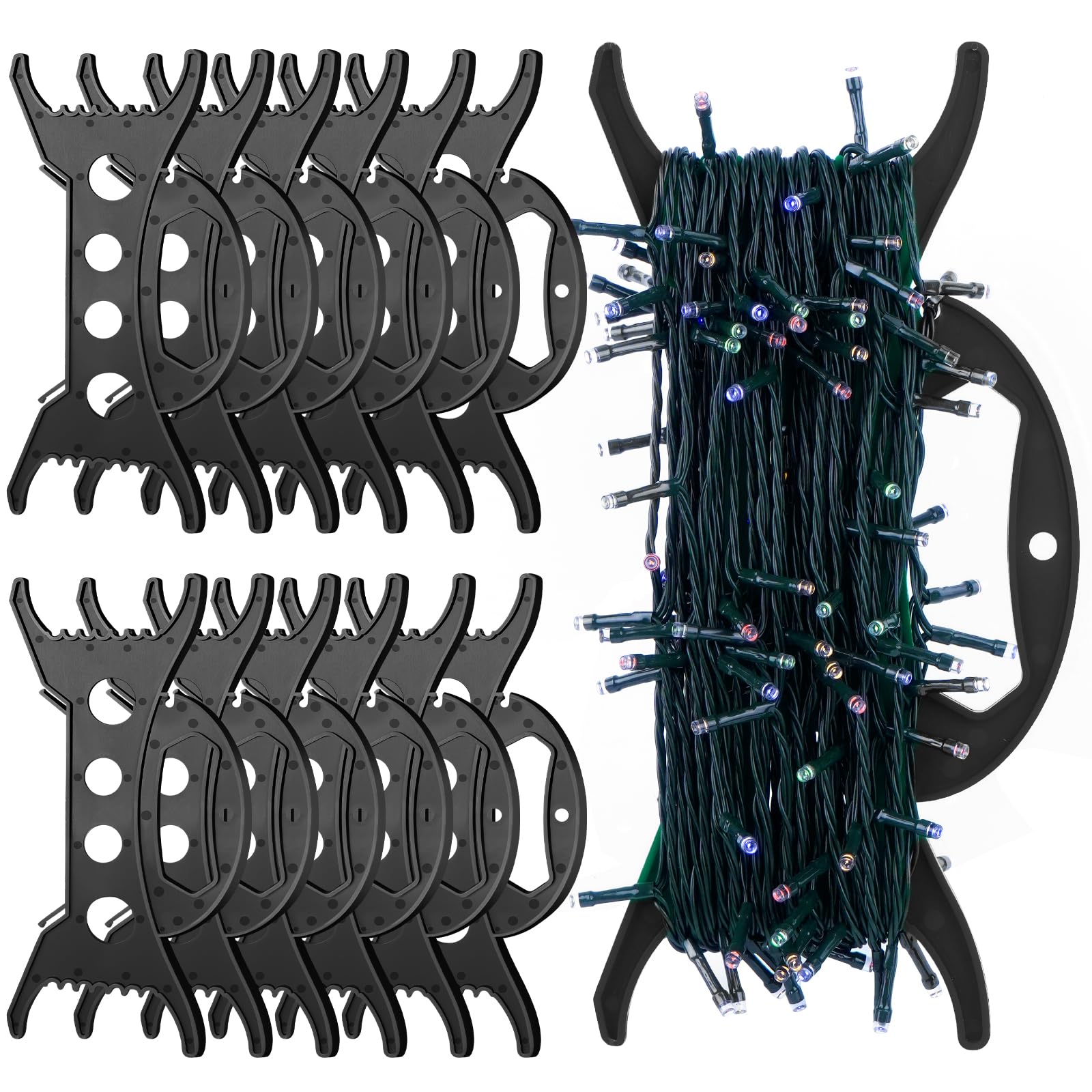 Amazon.com: SUNXIZ 12 Pack Christmas Light Storage Holder All Purpose ...