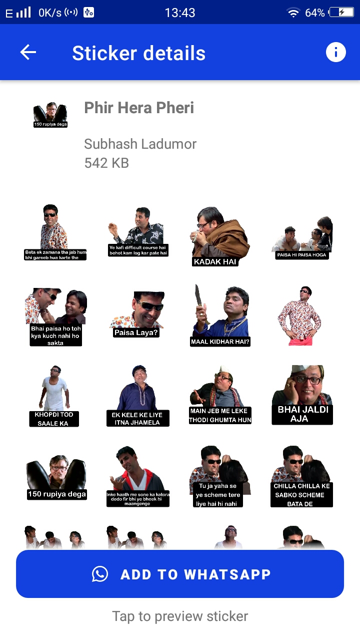 Bollywood – Hindi Stickers for WhatsApp - App on Amazon Appstore