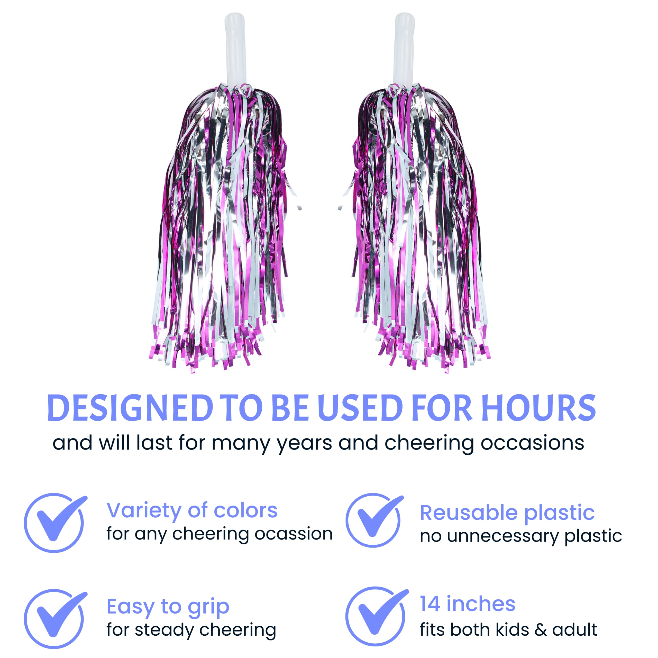 Pom Poms Cheerleading FUNSTITUTION Stuff- Cheerleader Cheering Squad ...