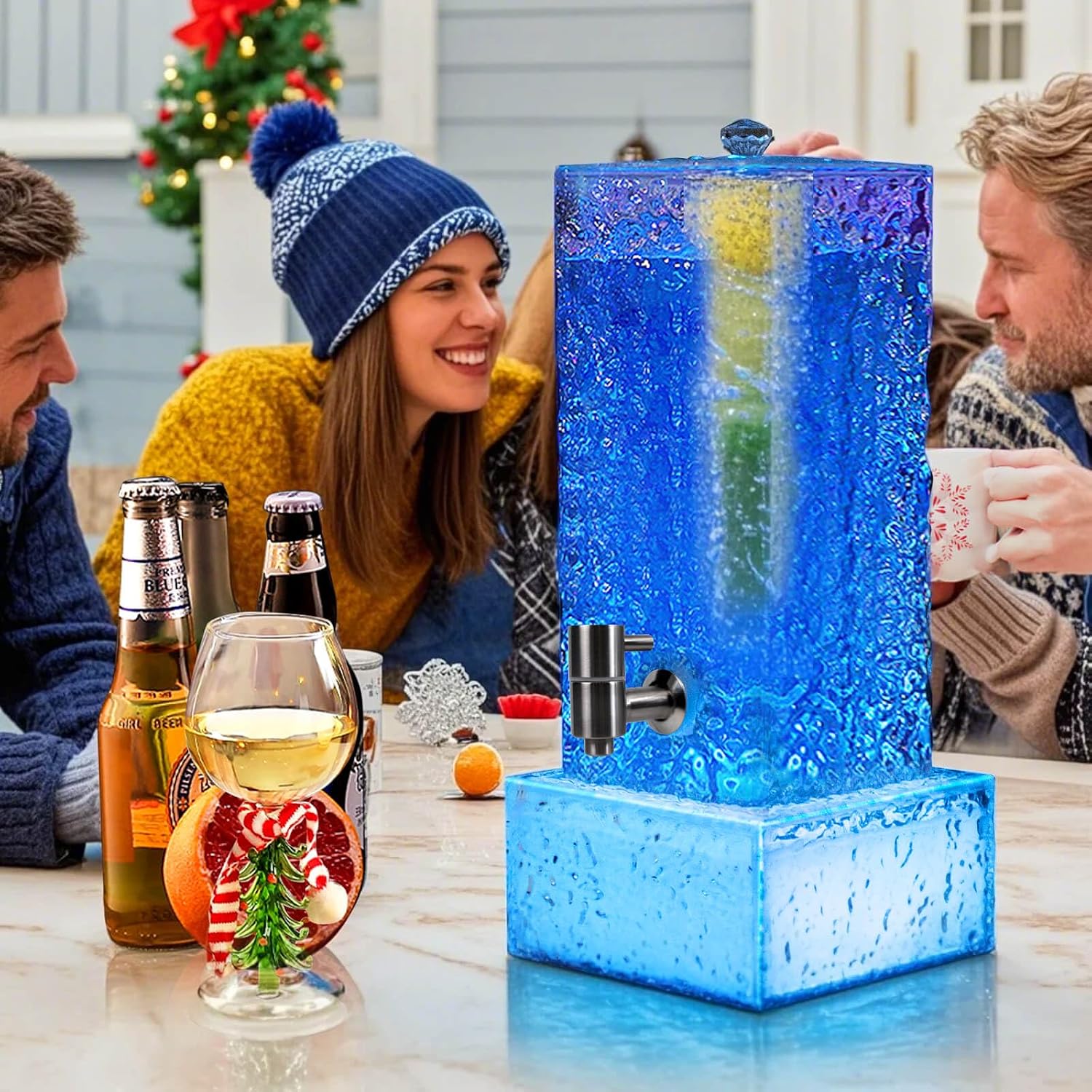 Amazon.com: Nurluce Drink Tower Dispensers for Parties 3L/100oz ...