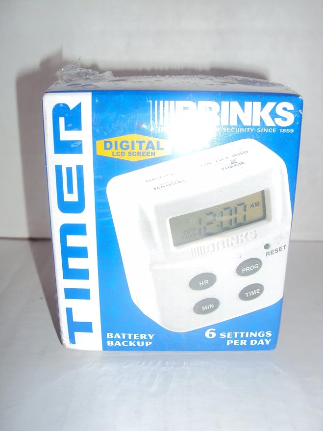 Amazon.com: Brinks 44-1020 Digital LCD Screen Timer with Battery Back ...