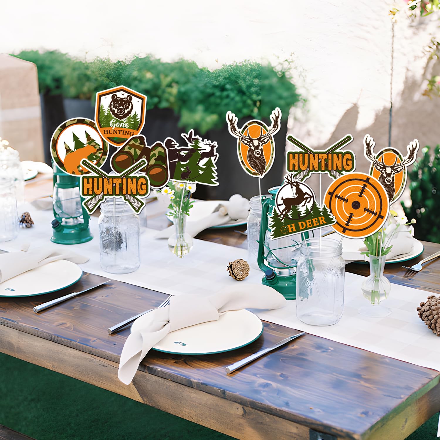Hunter Themed Centerpieces For A Reception