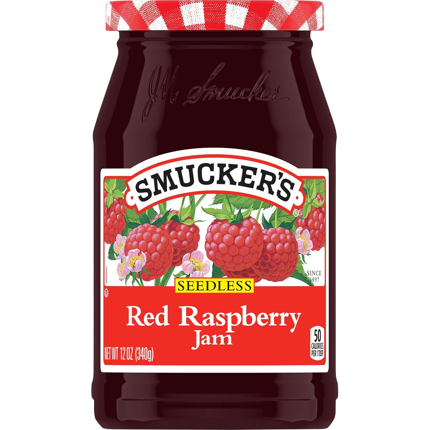 Amazon.com : Smucker's Seedless Red Raspberry Jam, 12 Ounces : Grocery ...