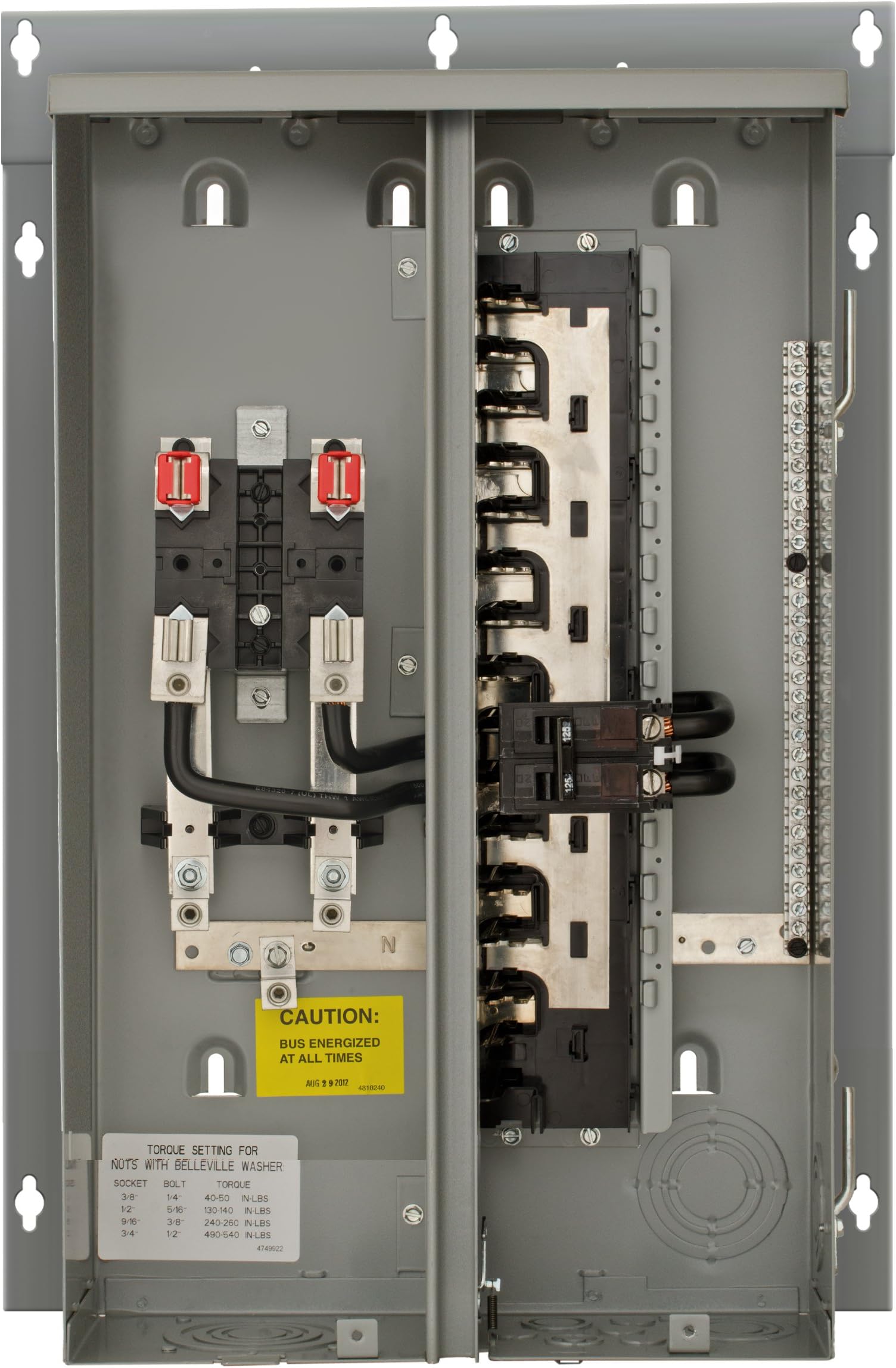 Siemens MC1224B1100EFC 100-Amp Flush Mount 12 Space 24 Circuit Meter ...