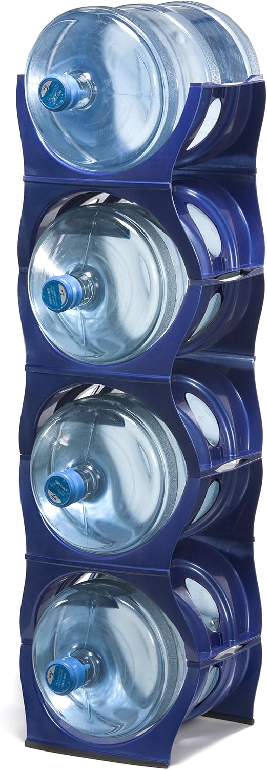 Amazon.com: Stackable Water Bottle Storage Rack Best Water Jugs 5 ...