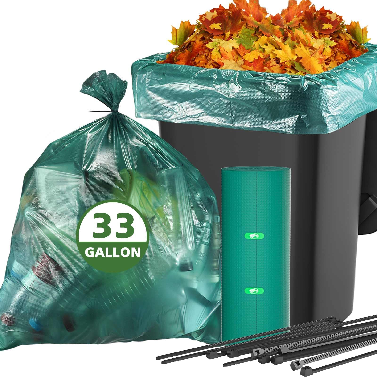 Amazon.com: AYOTEE Recycling Bags 33 Gallon Trash Bags, 33"x 37"/1.1 ...