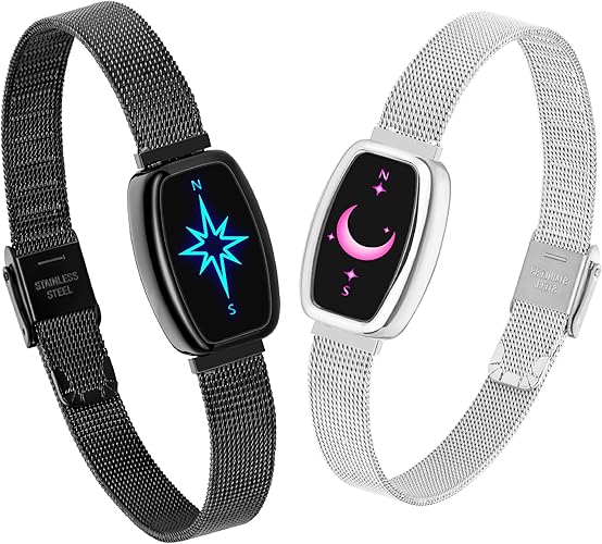 Amazon.com: PNMNBW Long Distance Touch Bracelets for Couples, Vibration ...