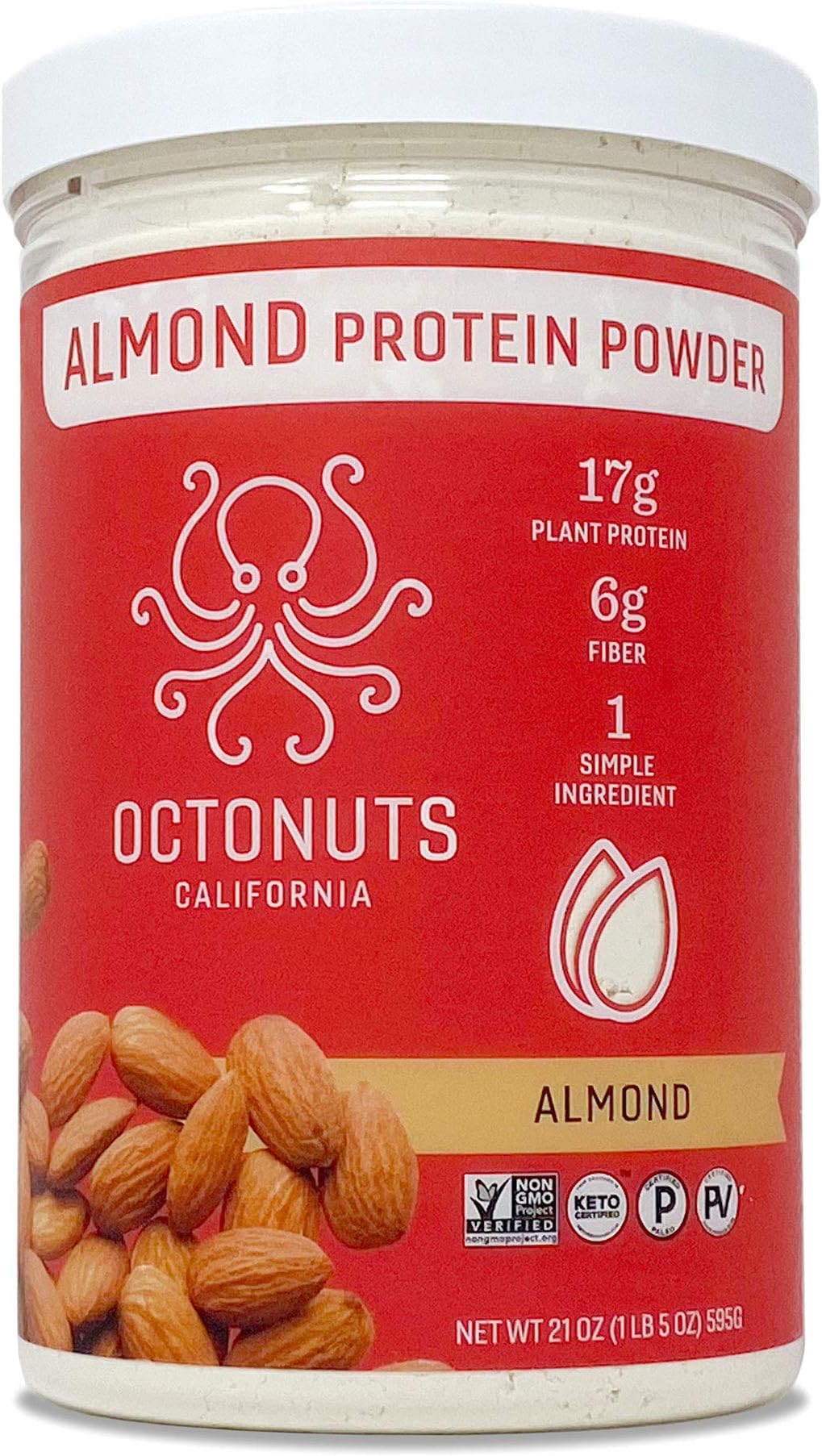 Amazon.com: Anthony's Almond Protein Powder, 1 lb, Gluten Free, Non GMO ...