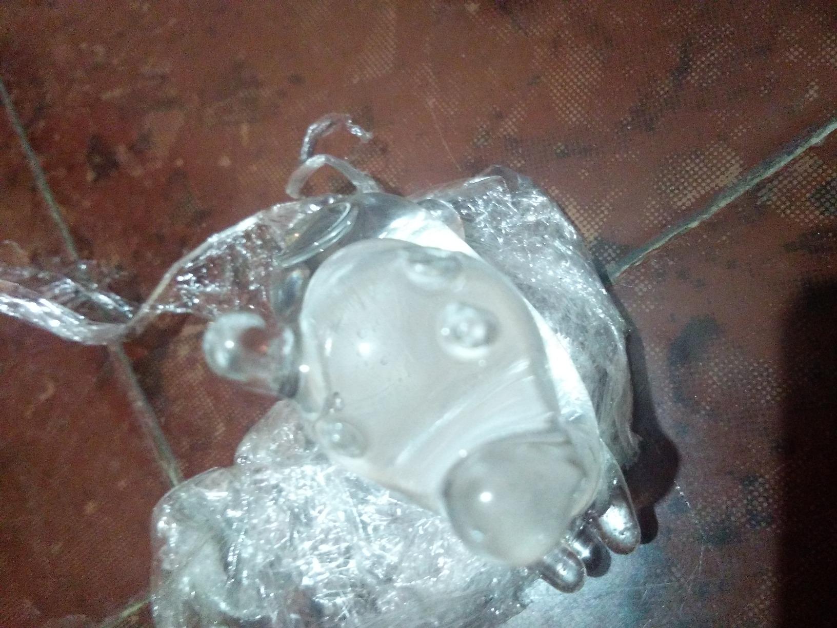 Buy Salvus App Solutions Sphatik Nandi Idol Statue,Natural Quartz ...