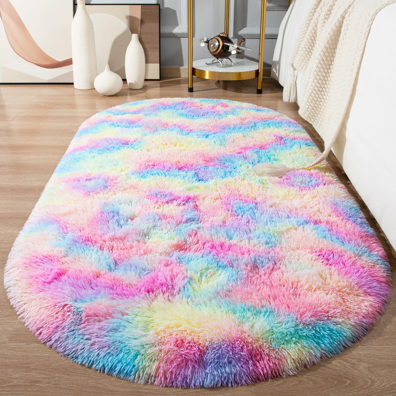Amazon.com: Softlife Fluffy Rugs for Bedroom, Shag Cute Area Rug for ...
