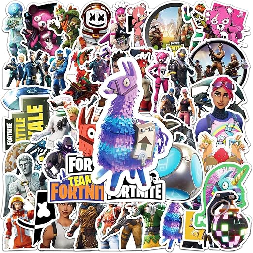 50pcs Stickers for Fortnite Game Gifts for Boys Decals Water Resistant ...