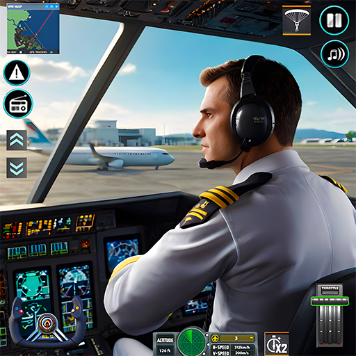Aeroplan Simulator 2023 Airplane Game 3D: Flight Pilot-City Plane Game ...