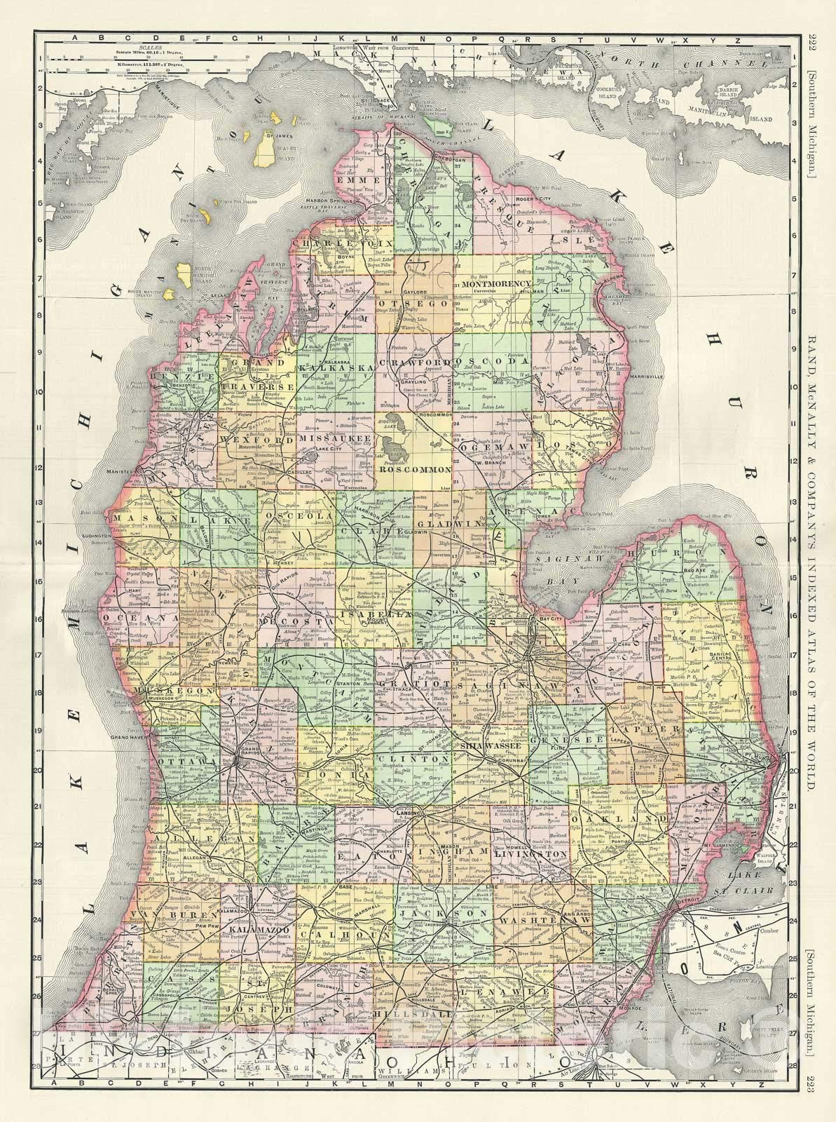 Map Of Southern Michigan A Michigan Route Map Of County Route B31,