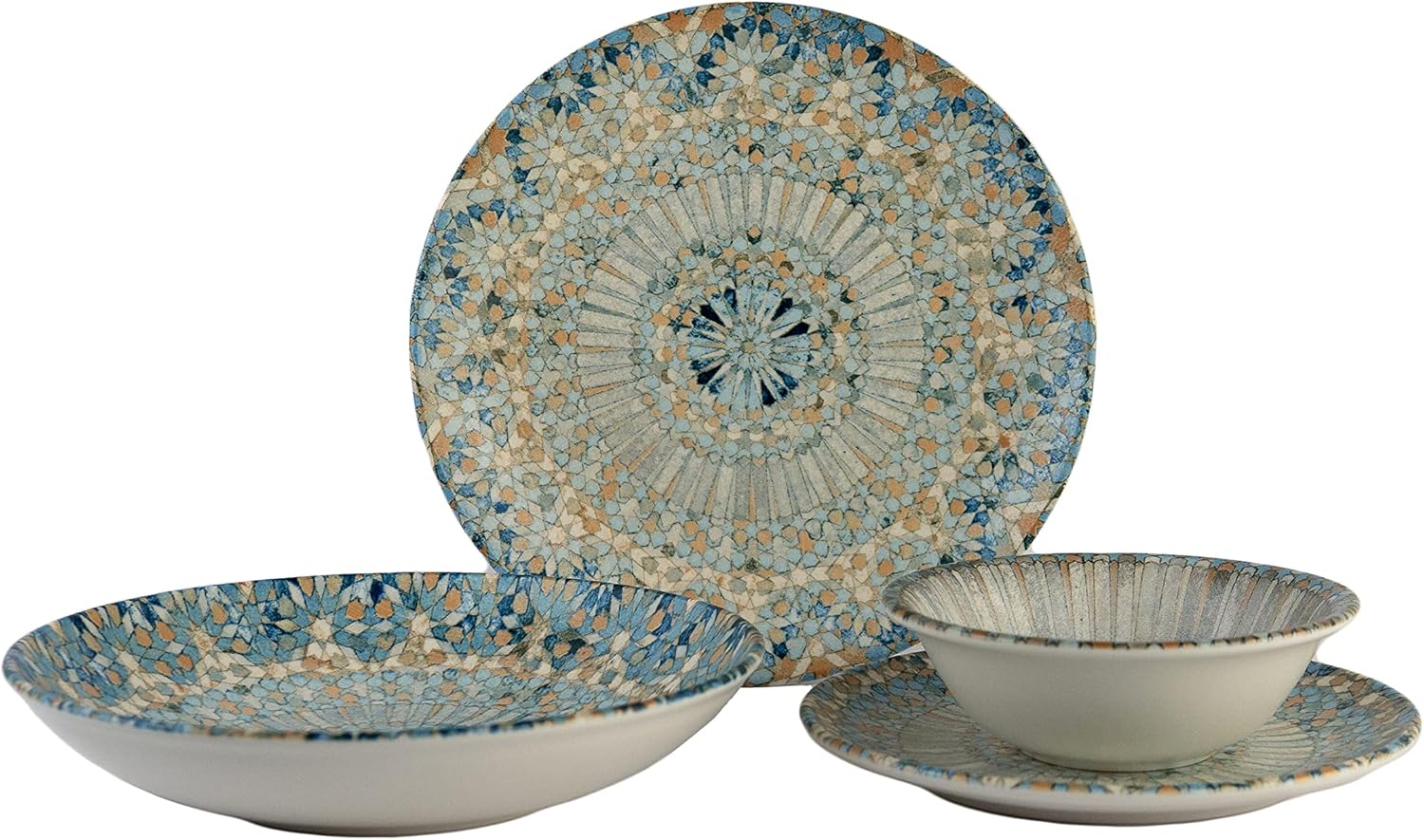 Bonna Dinnerware Set - Luca Mosaic - 24 teilig - 6 Persons - Porcelain ...