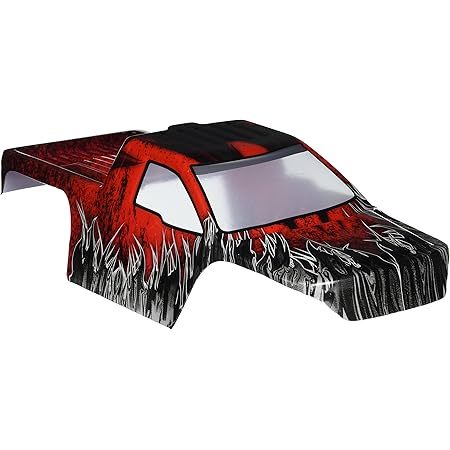 Amazon.com: Redcat Racing 88049-R Truck Body (1/10 Scale, Red Flame ...