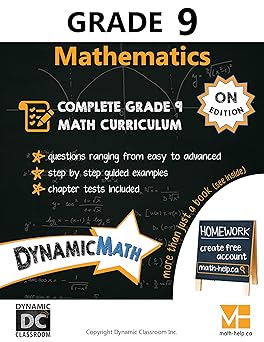 Dynamic Math Workbook - Complete Grade 9 Mathematics Curriculum (ON ...