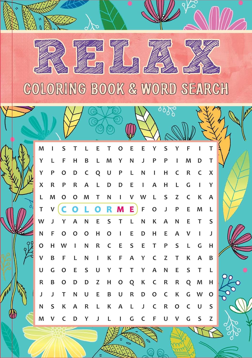 Relax Coloring Book & Word Search: Amazon.co.uk: Editors of Thunder Bay ...