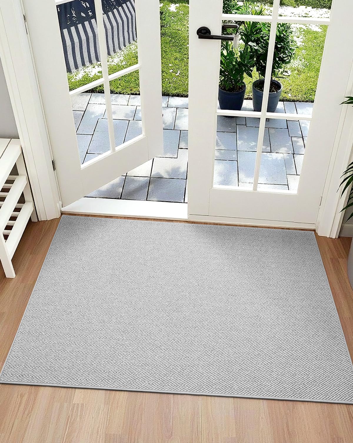 Amazon.com: LUMI Ultra Thin Indoor Door Mat for Entrance 24"x36", Non ...