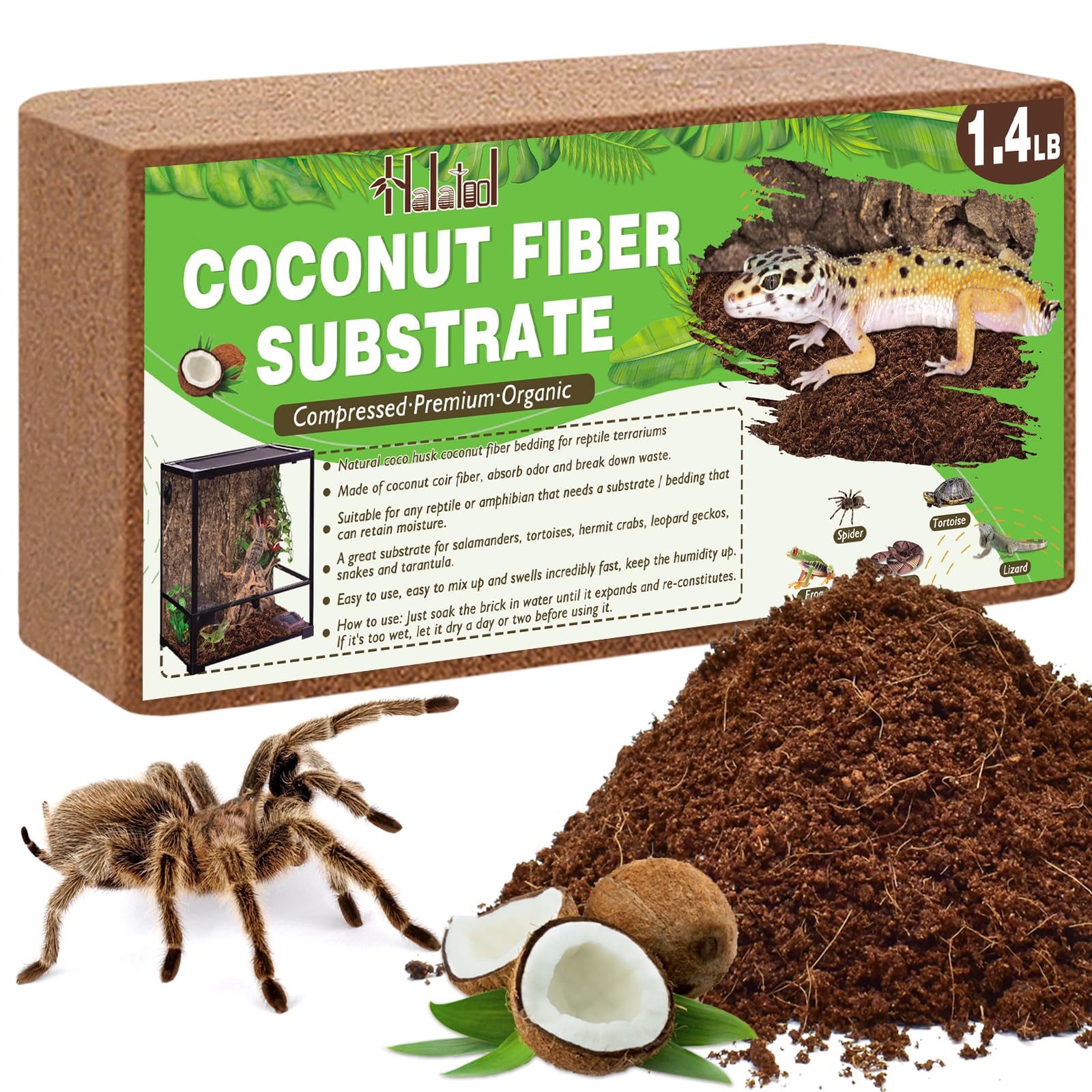 Snapklik.com : 1.4LB Coconut Fiber Substrate For Reptile Bedding ...