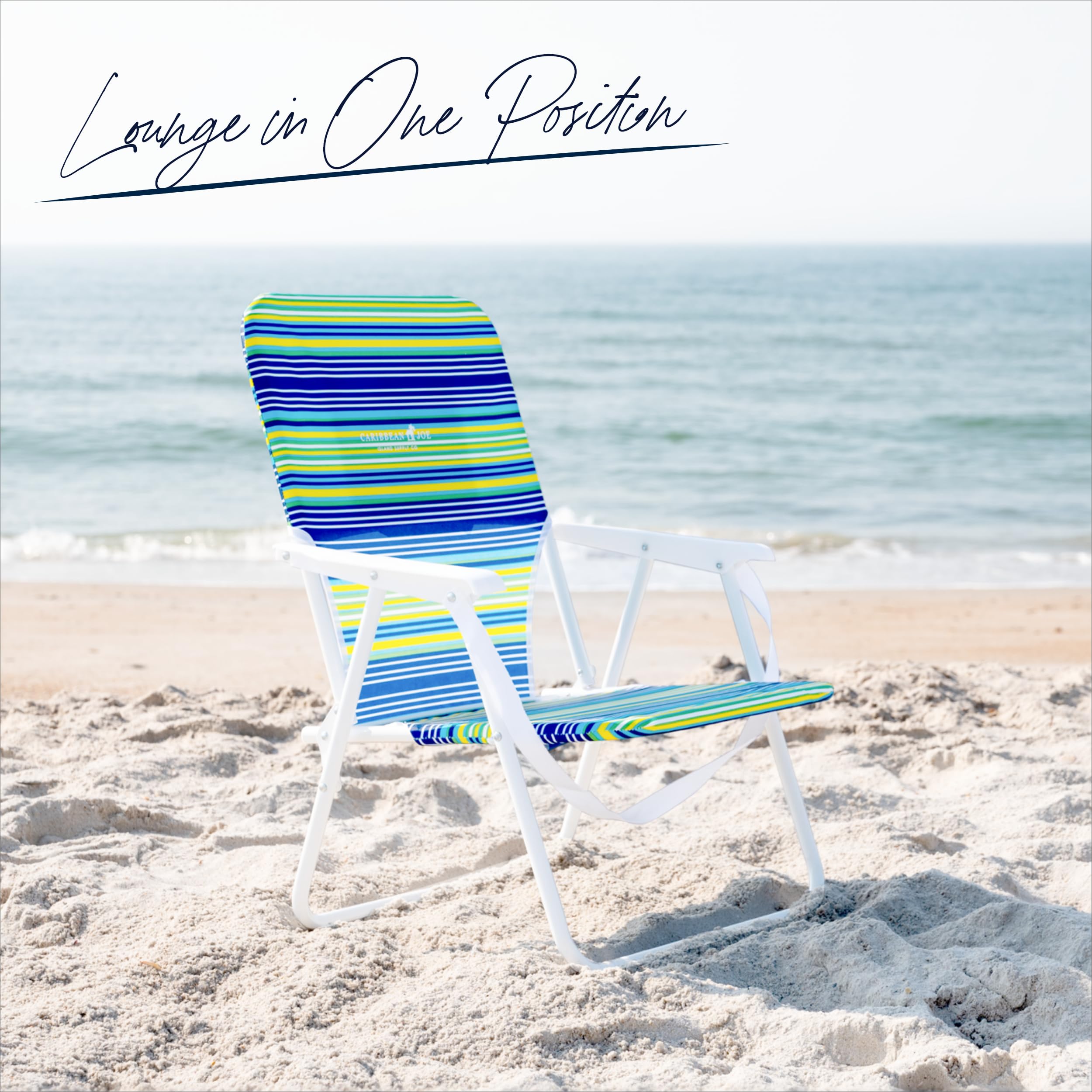 Lawn Chairs Folding Caribbean Joe Folding Beach Chair, 5 Position ...