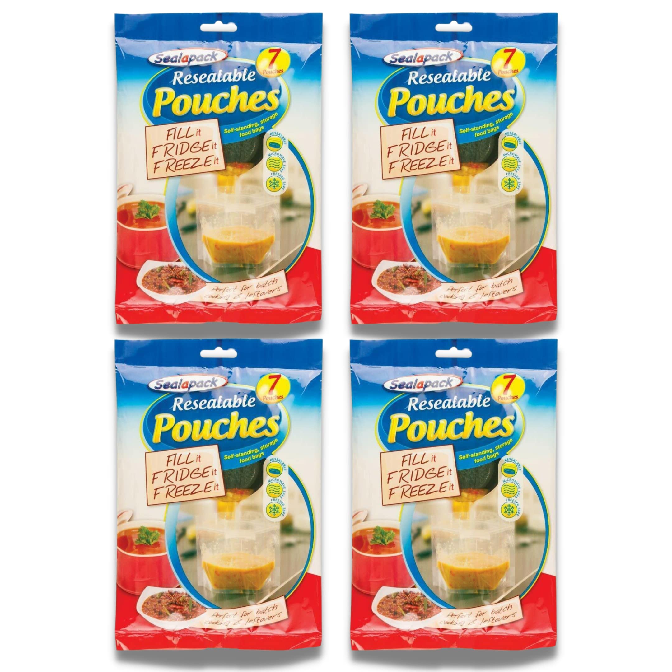 Sealapack Resealable Pouches Food Soup Storage Bags - 28 Pour And Store ...