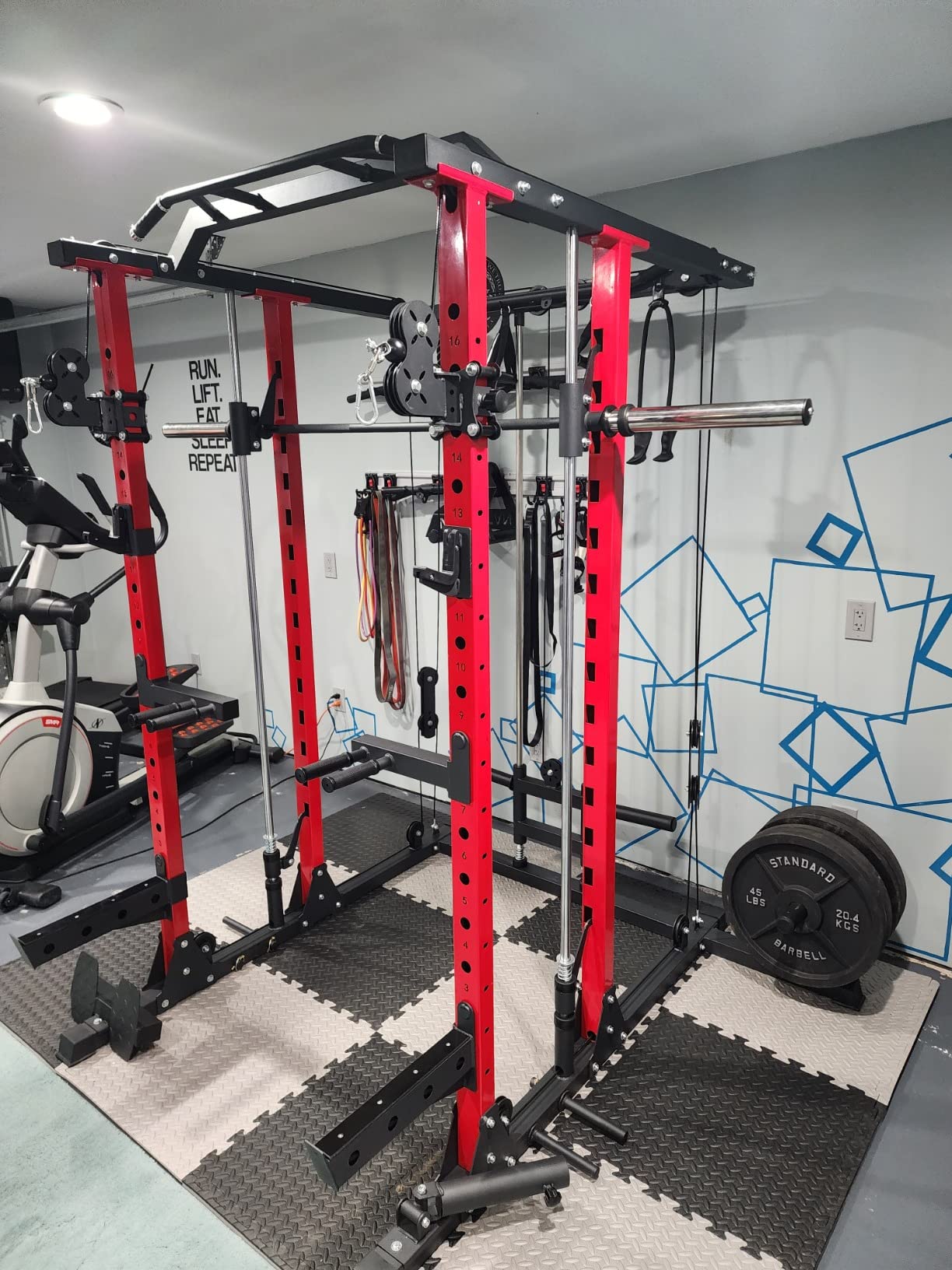 $59/mo - Finance Smith Machine, ER KANG All-in-One Smith Cage with ...