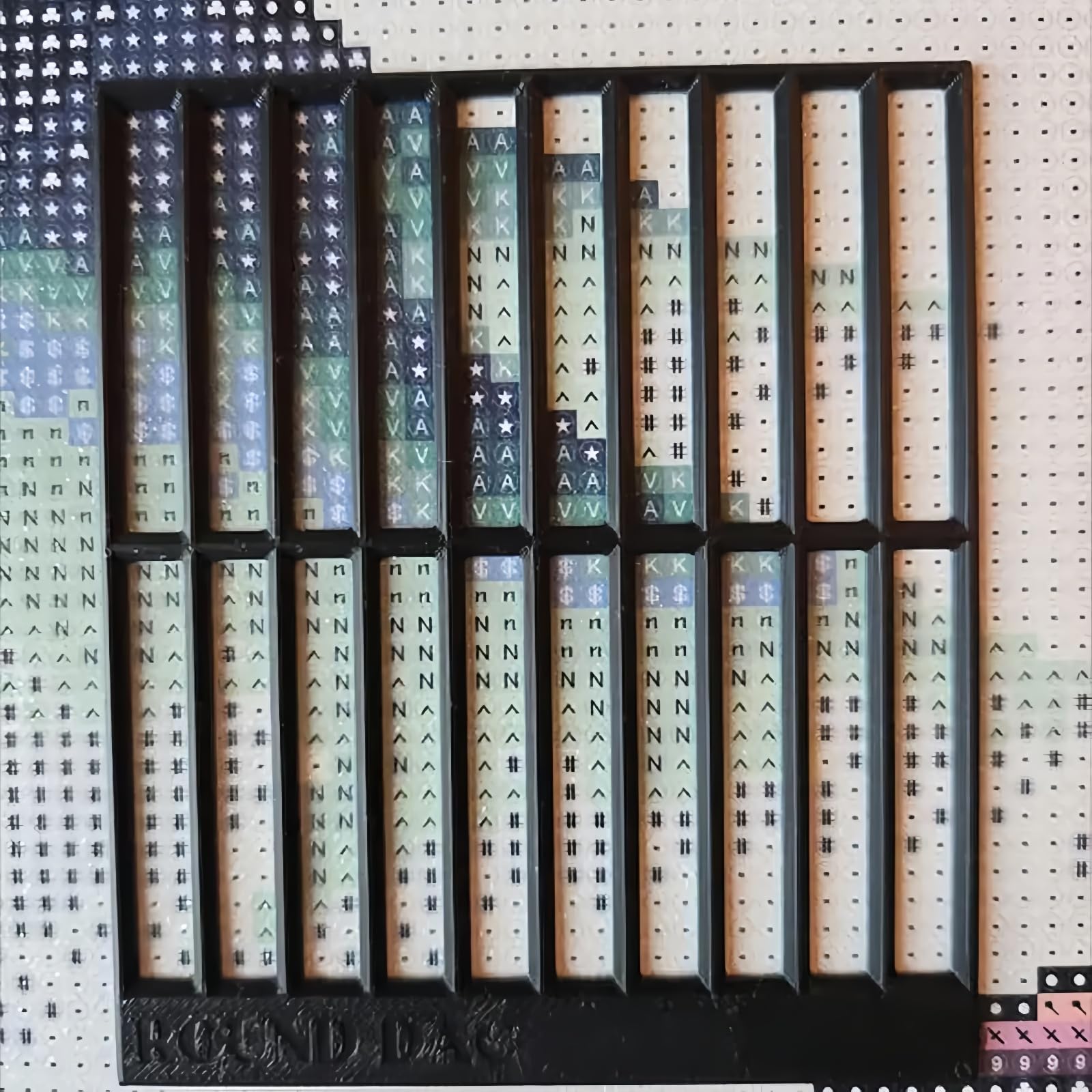 Dot Painting Tools Ruler For Diamond Art, Ruler Diamond Dot Drill ...