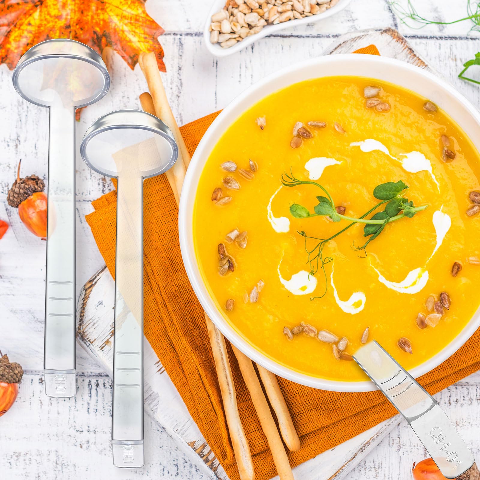 Snapklik.com : 10 Pieces 7 Inches 1 Oz Clear Small Ladle Mini Ladle For ...