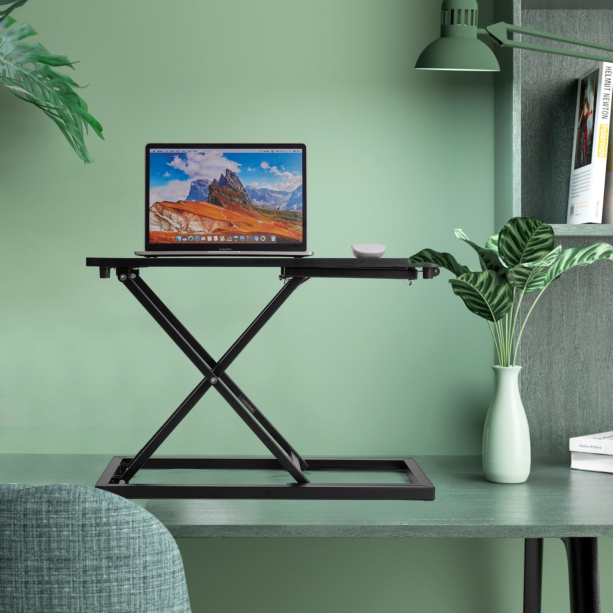 yoopin Standing Desk Converter Matte Black?Stand up Desk Riser on The ...