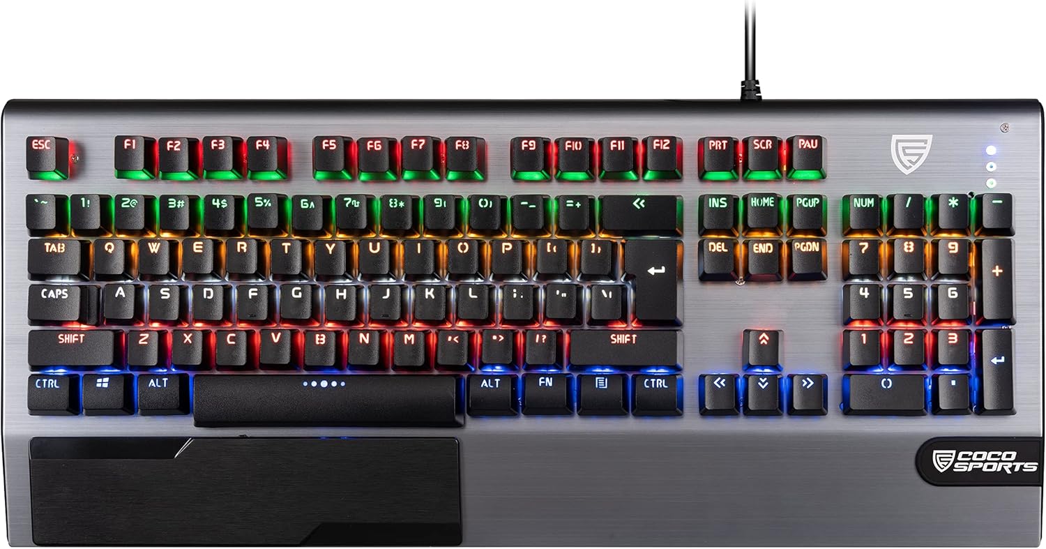 Amazon.com: Coconut K18 Rage Mechanical Gaming Keyboard, Heavy Duty ...