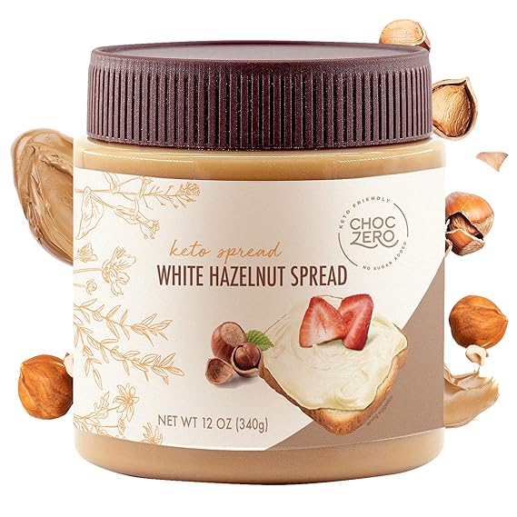 Amazon.com : ChocZero Keto White Chocolate Hazelnut Spread - Keto ...