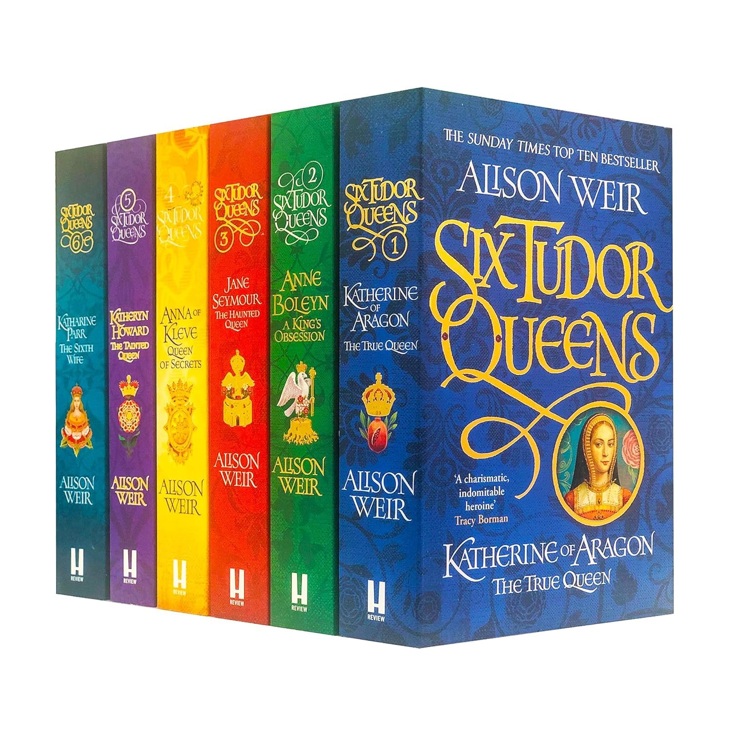 Alison Weir Six Tudor Queens 6 Books Collection Set Katherine ...