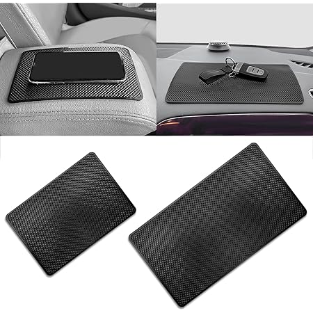Amazon.com: zmoso Dashboard Mat Rubber Anti-Slip Mat, 2-Pack 10.6"*5.9 ...
