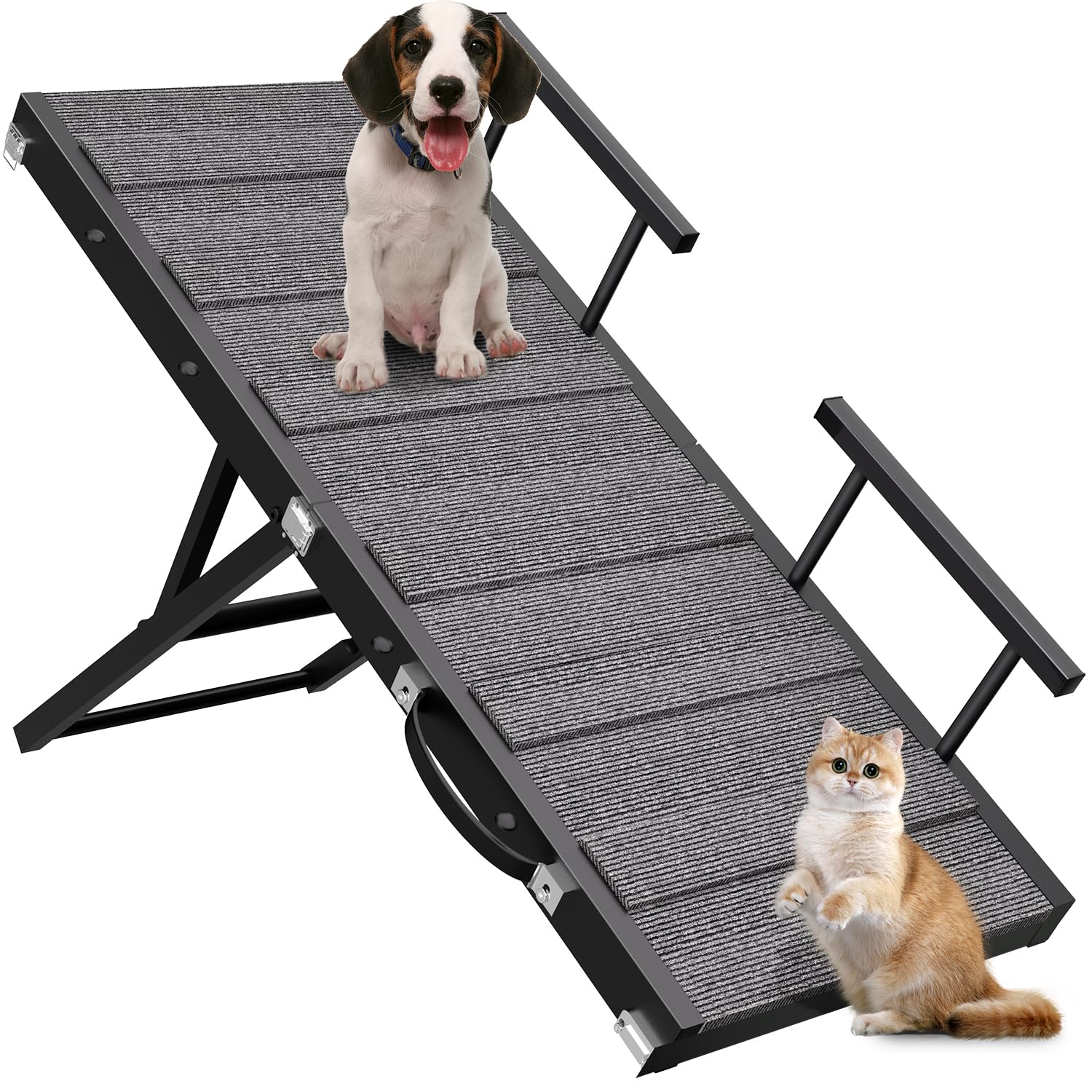 Amazon.com: Dog Ramp for Couch, Pet Ramp for Adjustable Hight, Folding ...