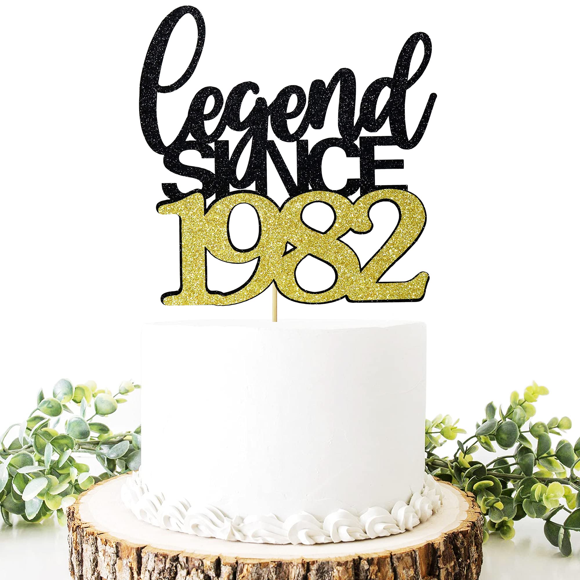 Buy Migeaks legend since 1982 cake topper 42nd birthday happy birthday ...