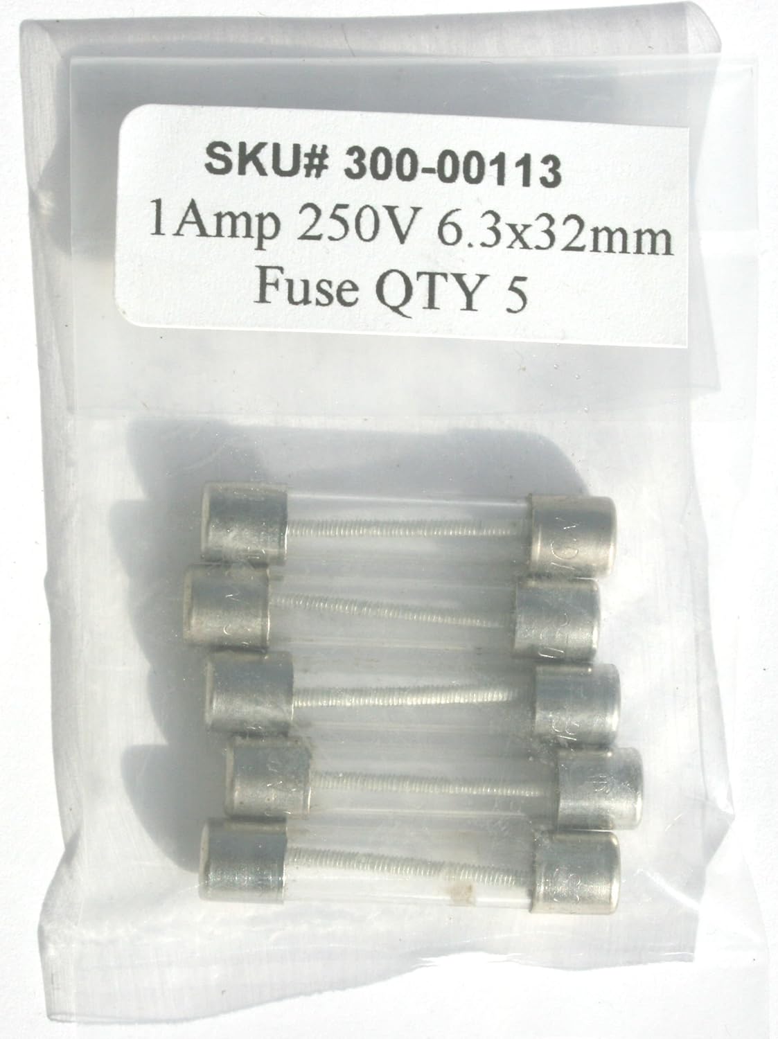 1 amp 250v / 6.3x32mm fuse / 1AMP 250 volts/Slow Blow/Lot of 5 - Amazon.com