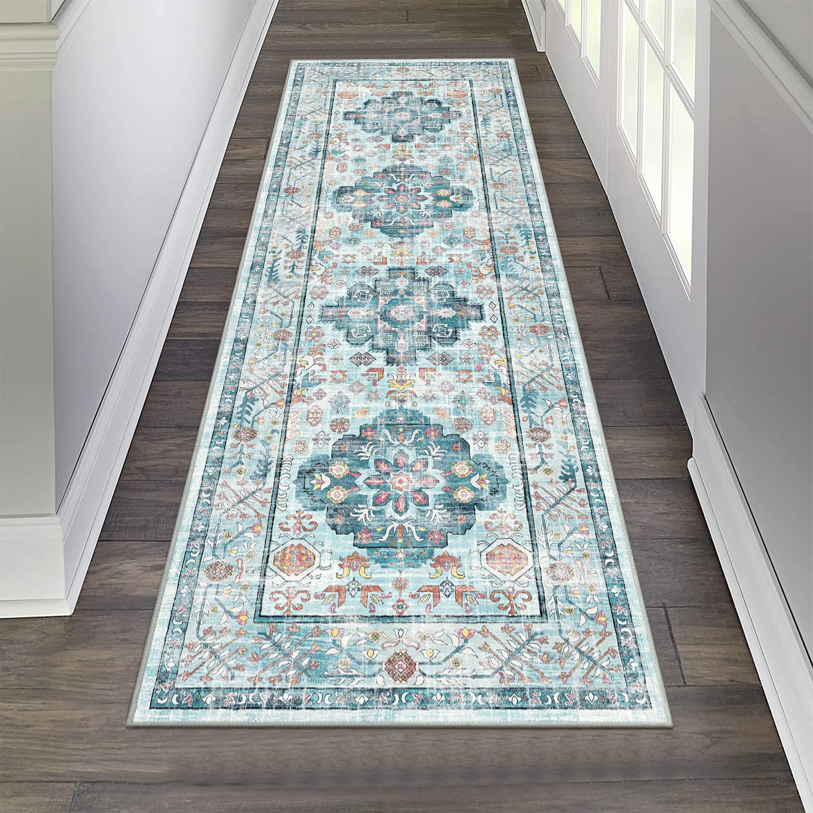 Amazon.com: Pauwer Hallway Runner Rug 2x6 Washable Rugs Runner Non Slip ...