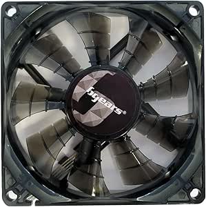 Amazon.com: Bgears b-PWM 80mm Black LEDs Gaming PC Cooling Fan, High ...
