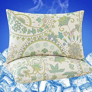 Amazon.com: HCORA Cooling Pillow Cases for Hot Sleepers - Double Side ...