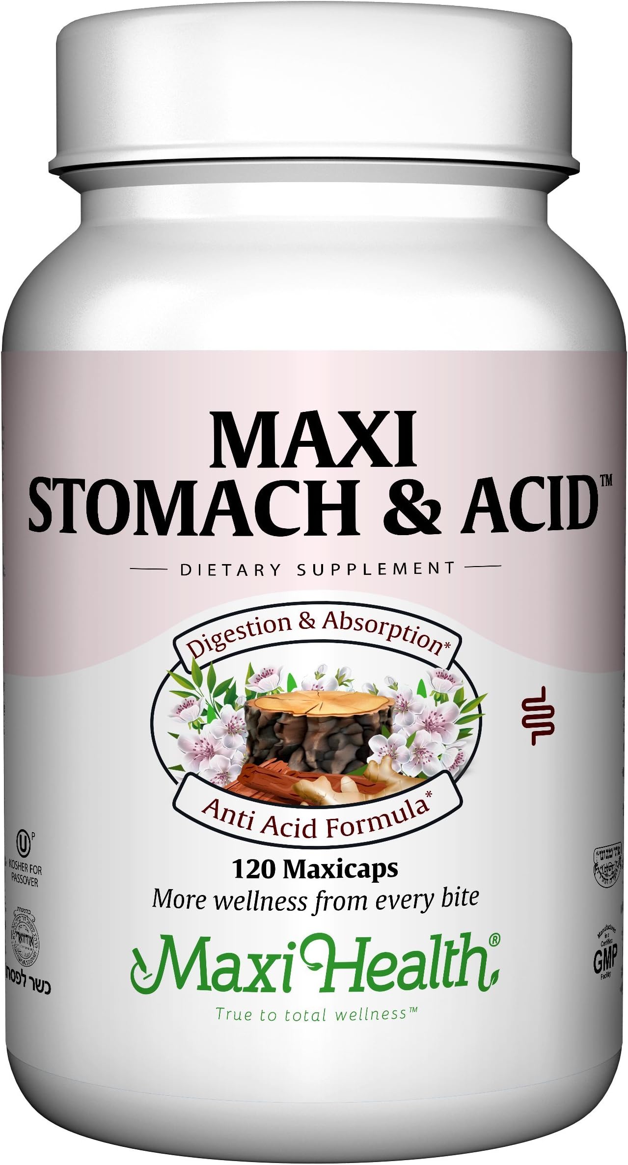 Amazon.com: Maxi Stomach Anti Acid Support Full Spectrum Capsules, 120 ...