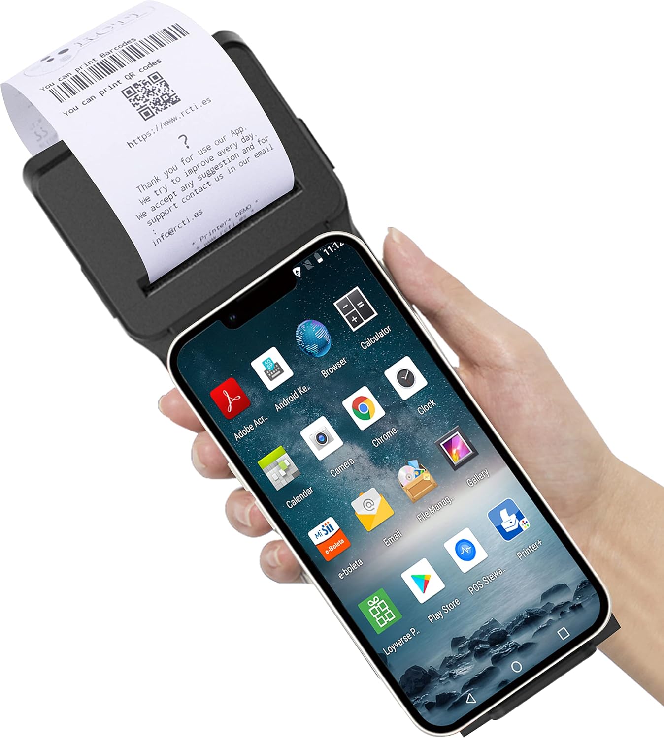 Amazon.com: 58mm POS Thermal Receipt Printer,Bluetooth Handheld POS ...