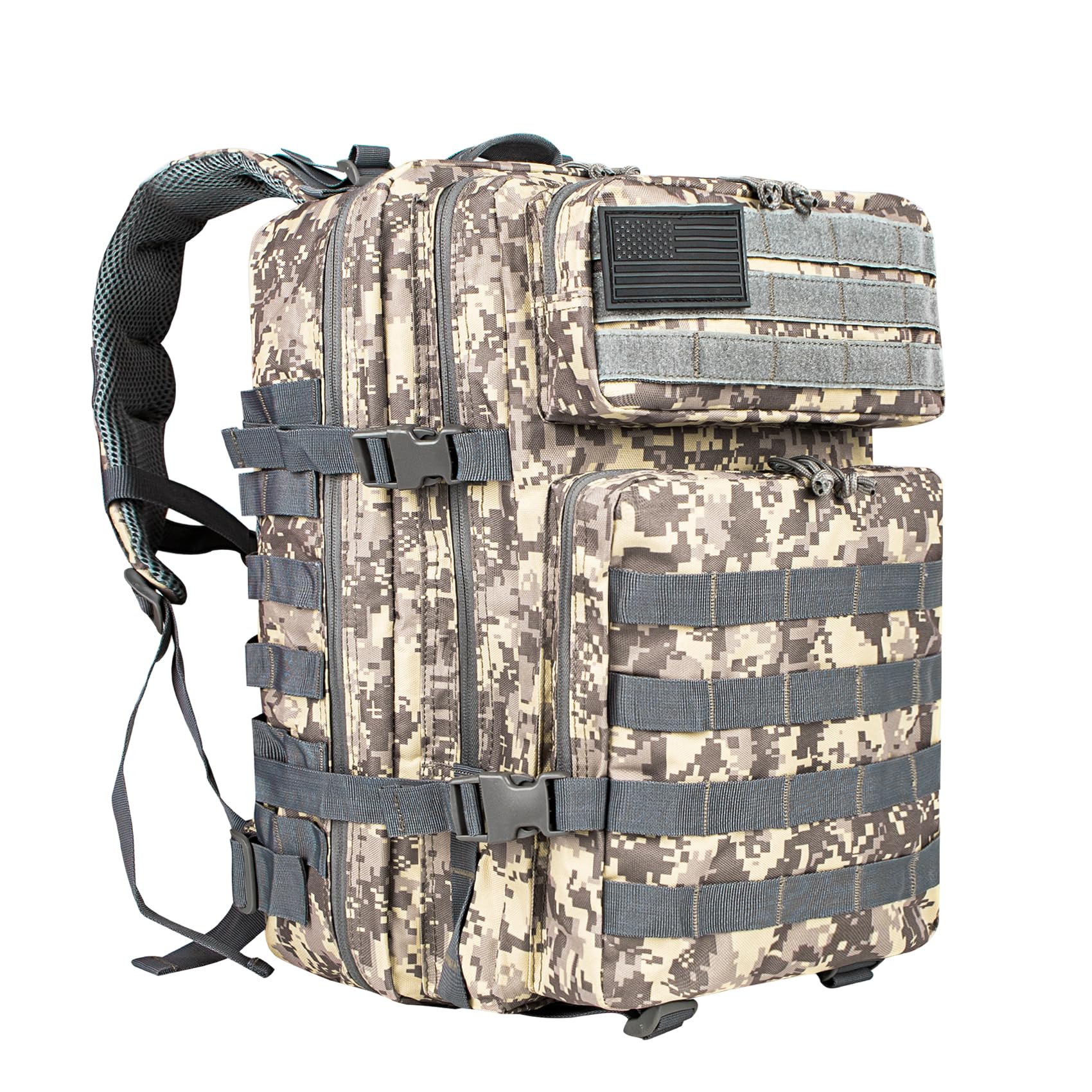 Amazon.com: BETOVV 45L Military Tactical Backpack for Men Molle Army 3 ...