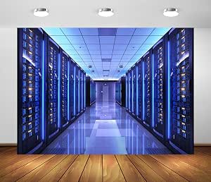 Amazon.com : BELECO 6x4ft Fabric Punk Backdrop Electronic Server Room ...