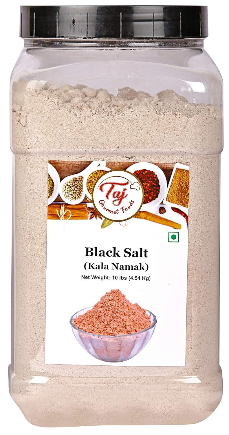 Amazon.com : TAJ Premium Indian Black Salt Powder, Kala Namak, (10 ...
