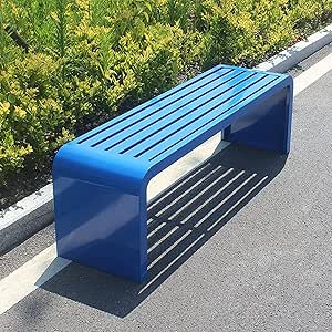 Amazon.com: Hwijk Stainless Steel Outdoor Bench,Backless Garden Patio ...