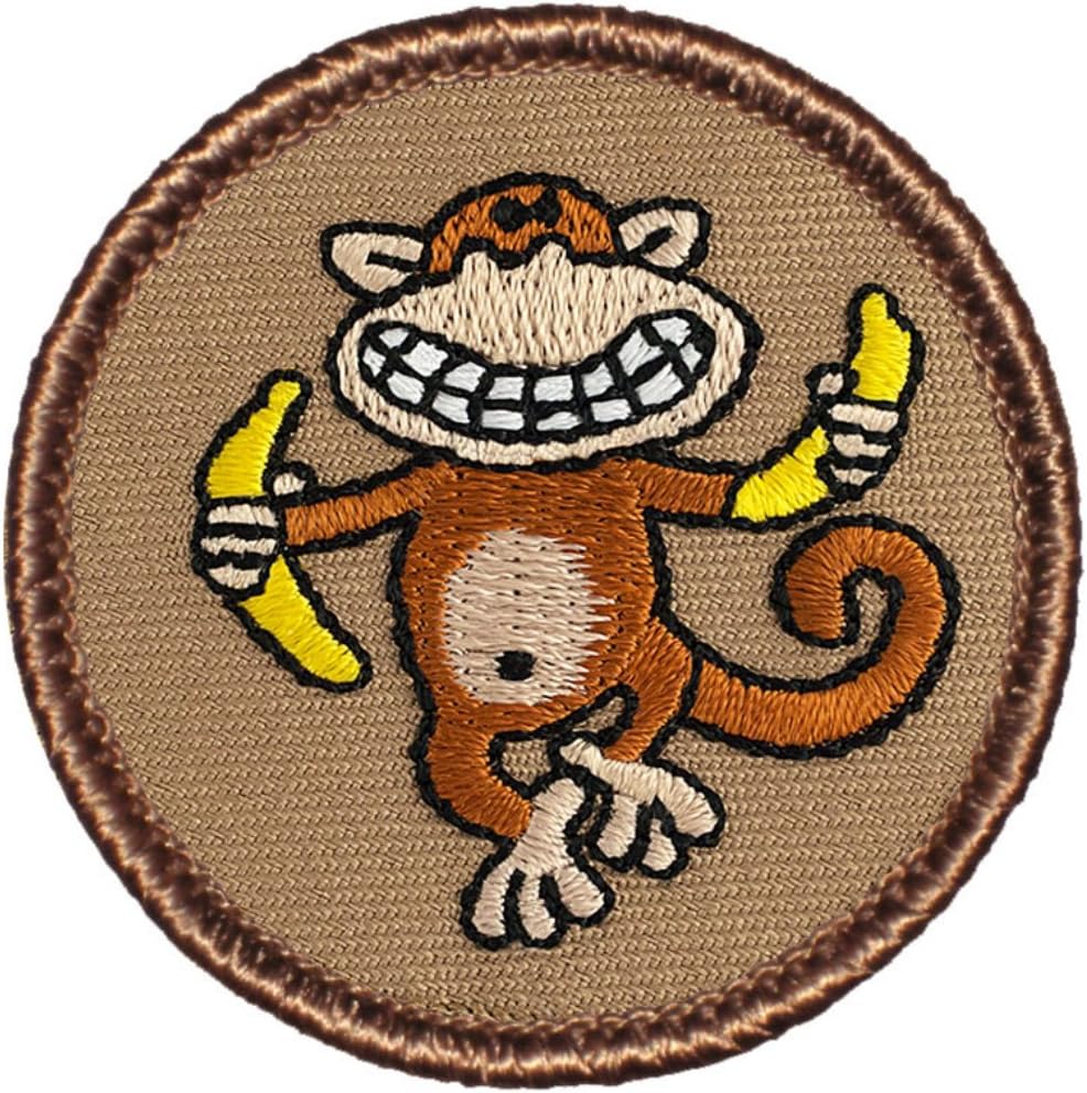 Amazon.com: Silly Monkey Patrol Patch - 2" Diameter Round Embroidered Patch (Hook-Fastener ...